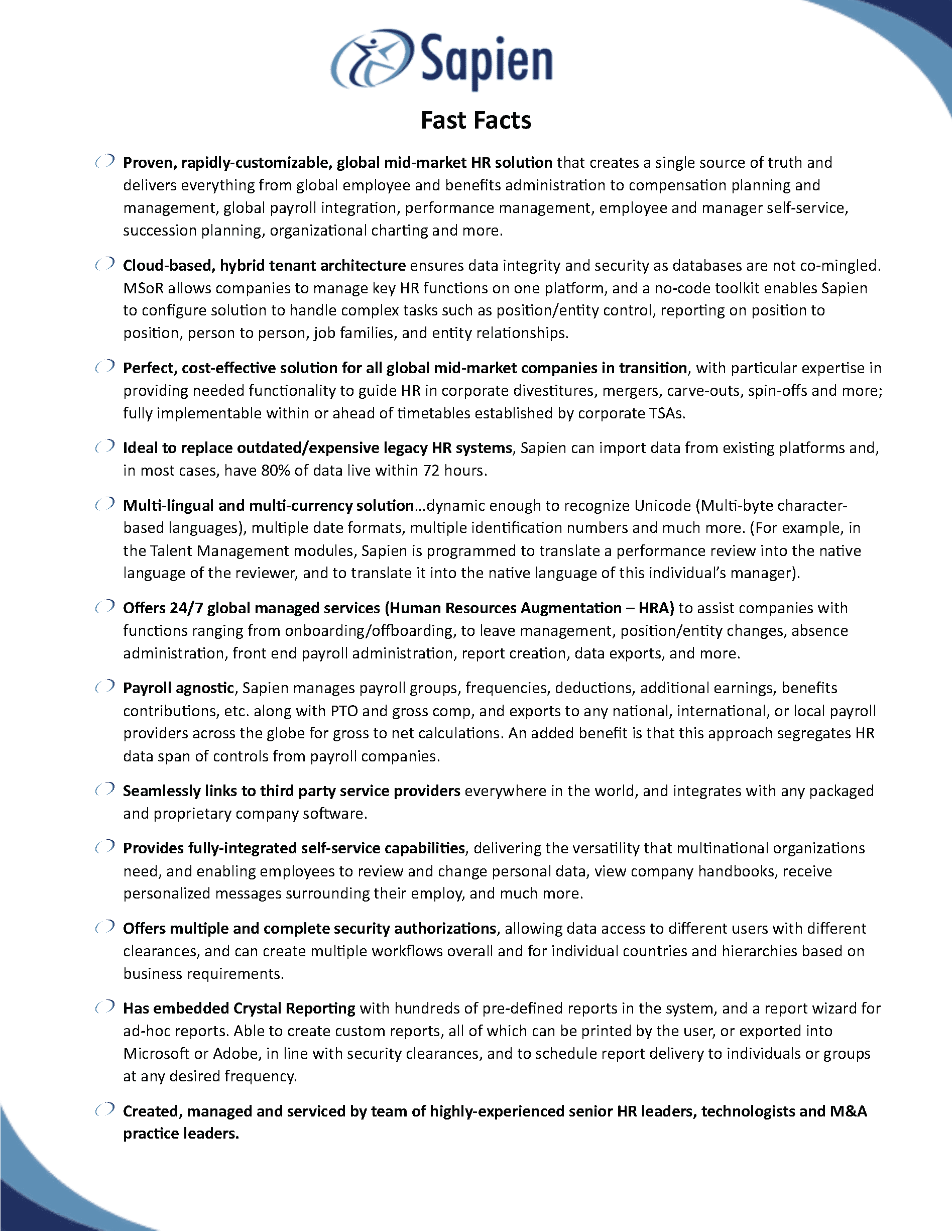 The Complete HR Software Solution - Sapien